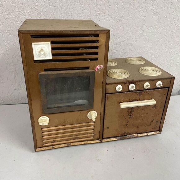 Accents | Vtg 1967 Argo Deluxe Magic Cool Oven Stove Set Junior Chef ...
